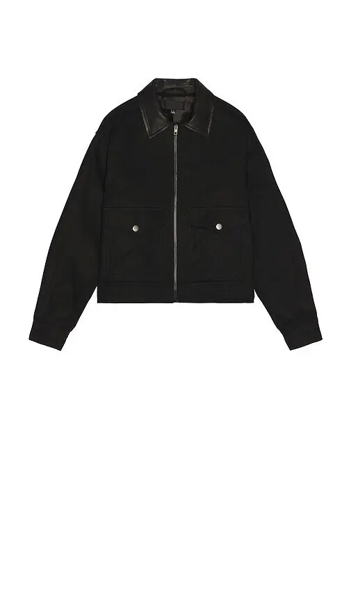 NILI LOTAN Donatello Jacket With Leather Trim