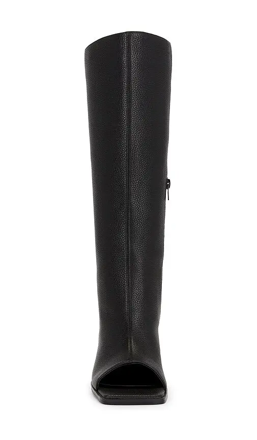 NAKEDVICE The Lena Boot - Black Pebbled Leather