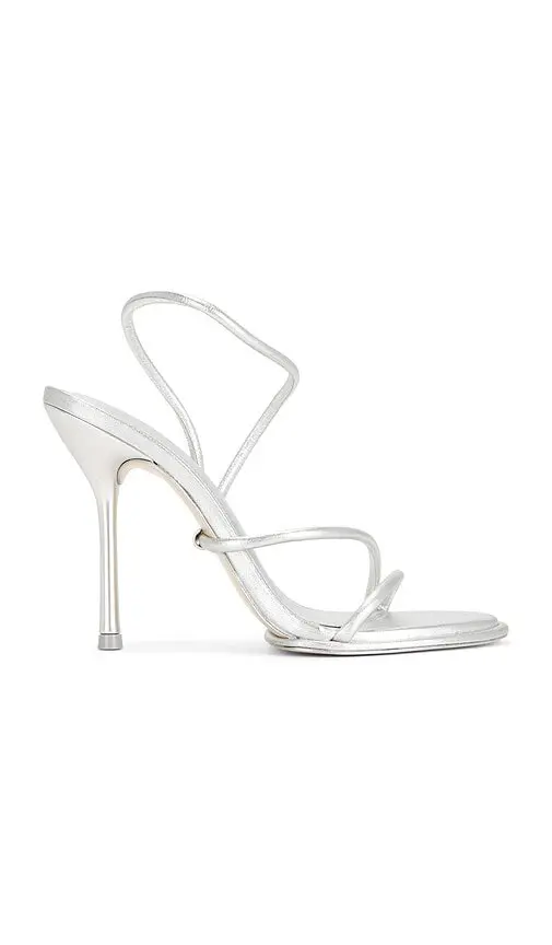Cult Gaia Candace Strappy Stiletto Sandals - Antique Silver