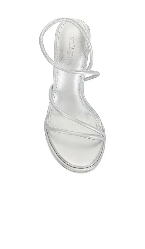 Cult Gaia Candace Strappy Stiletto Sandals - Antique Silver