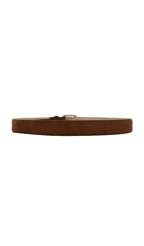 Vince 30mm Alex Stitched Suede Belt - Saddle