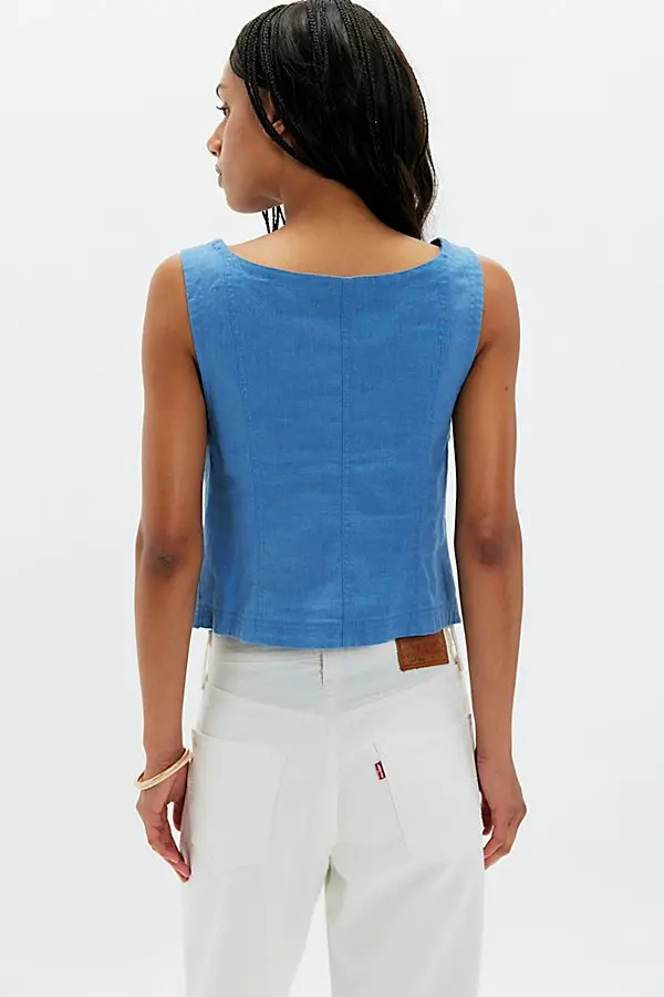 Free People We The Free Linen Tank - Harbour