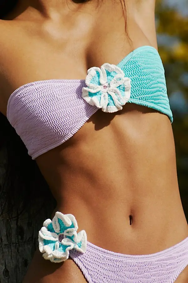 CLEONIE Bouquet Bandeau Bikini Top
