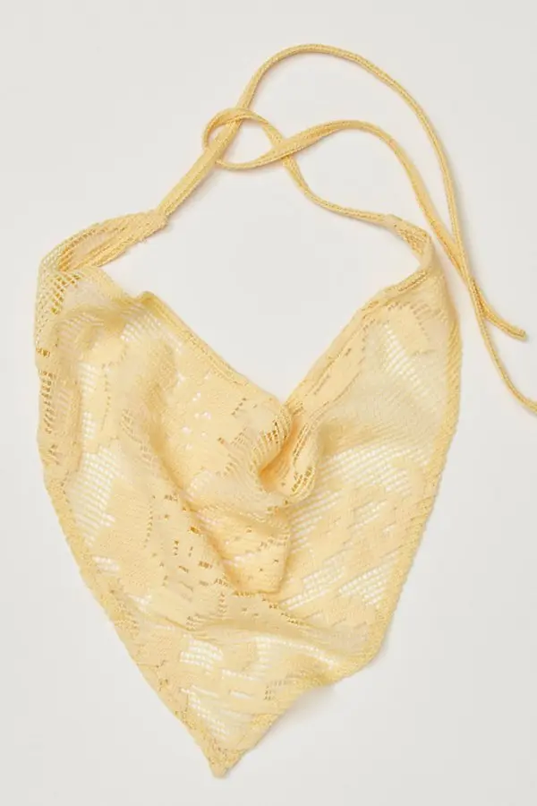 Free People Felicity Hair Scarf - Powder Lemon