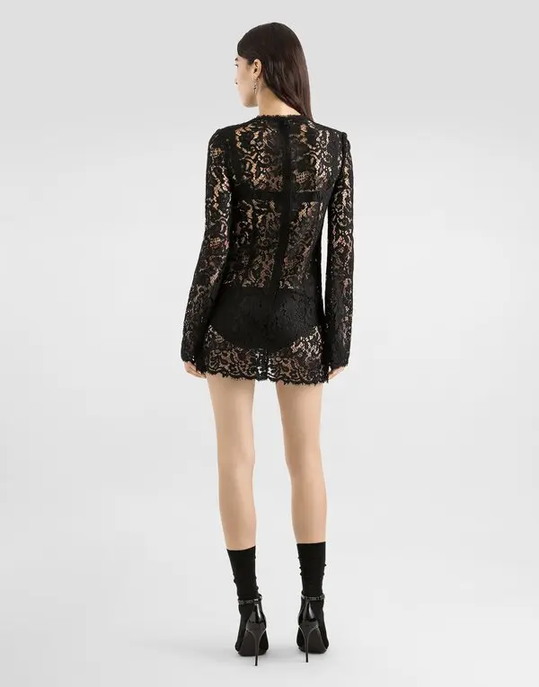 Dolce & Gabbana Short Cordonetto Lace Dress