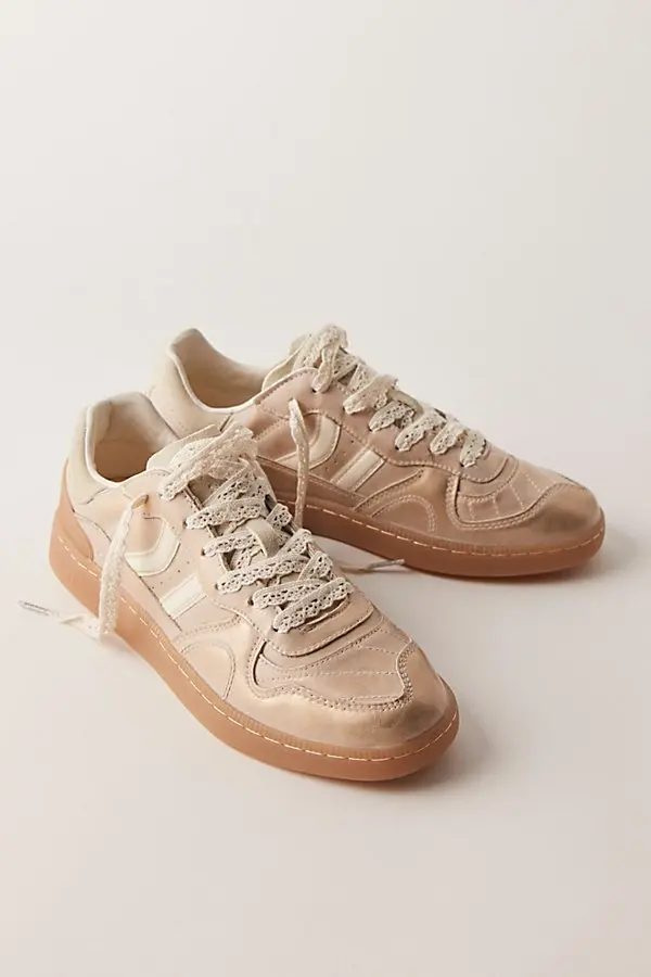 COOLWAY Goal Metallic Low-top Sneakers - Sand