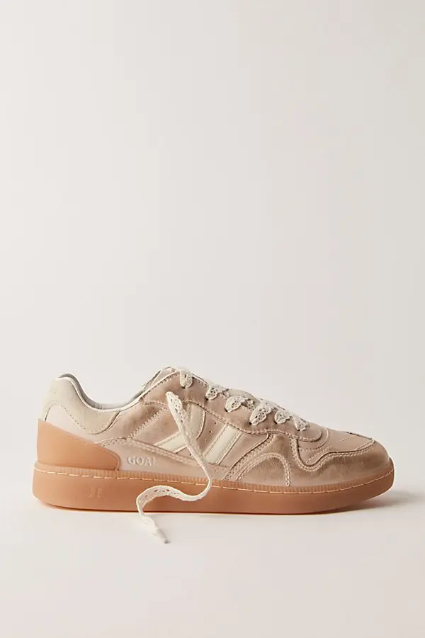 COOLWAY Goal Metallic Low-top Sneakers - Sand
