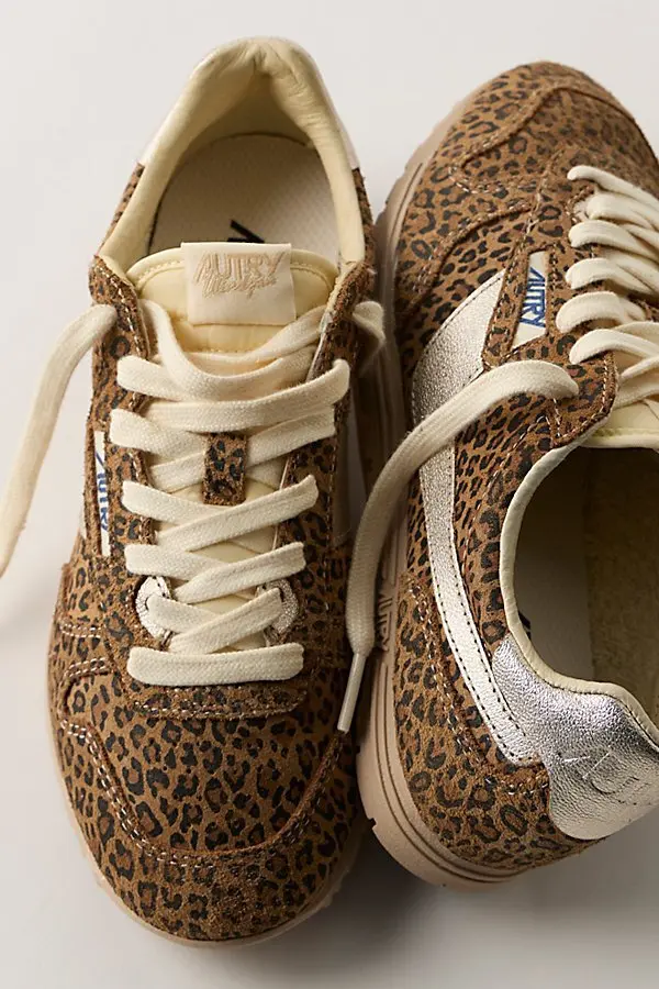 AUTRY Animal Print Low Top Sneakers - Leopard
