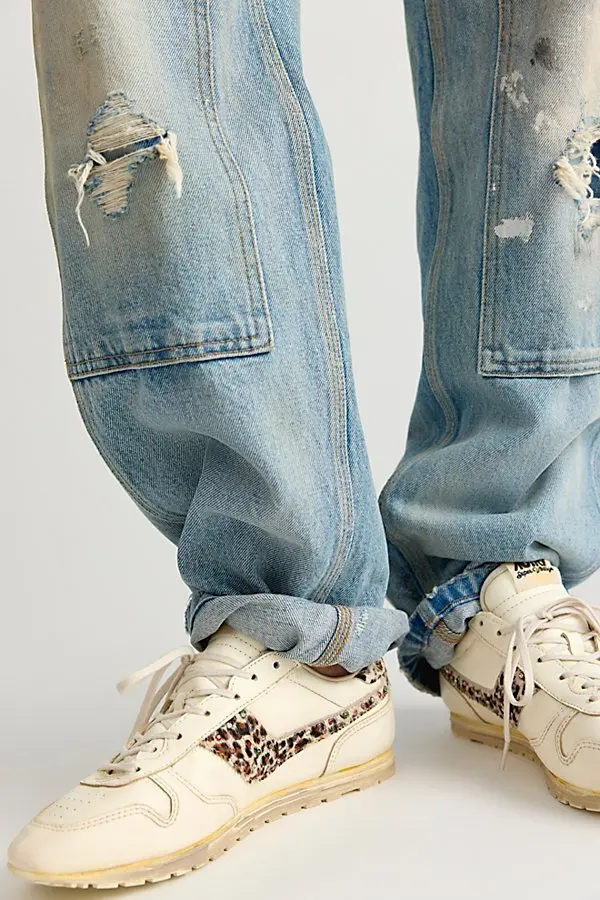 AUTRY Windspin Low-top Print Suede Sneakers - Marsh/leo