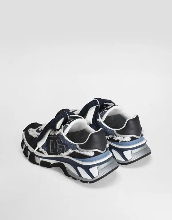 Dolce & Gabbana Dg Country Road Denim Sneakers - Blue