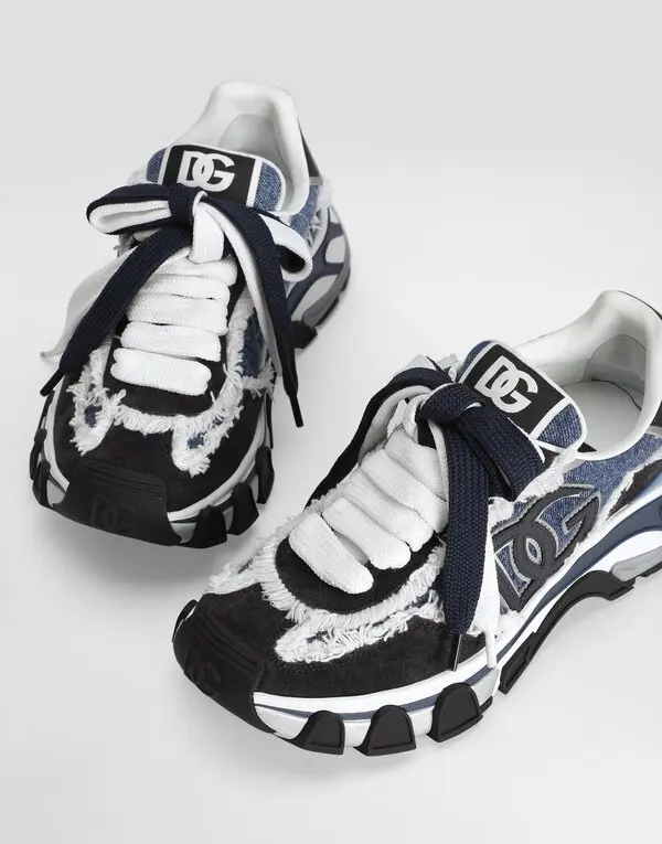 Dolce & Gabbana Dg Country Road Denim Sneakers - Blue
