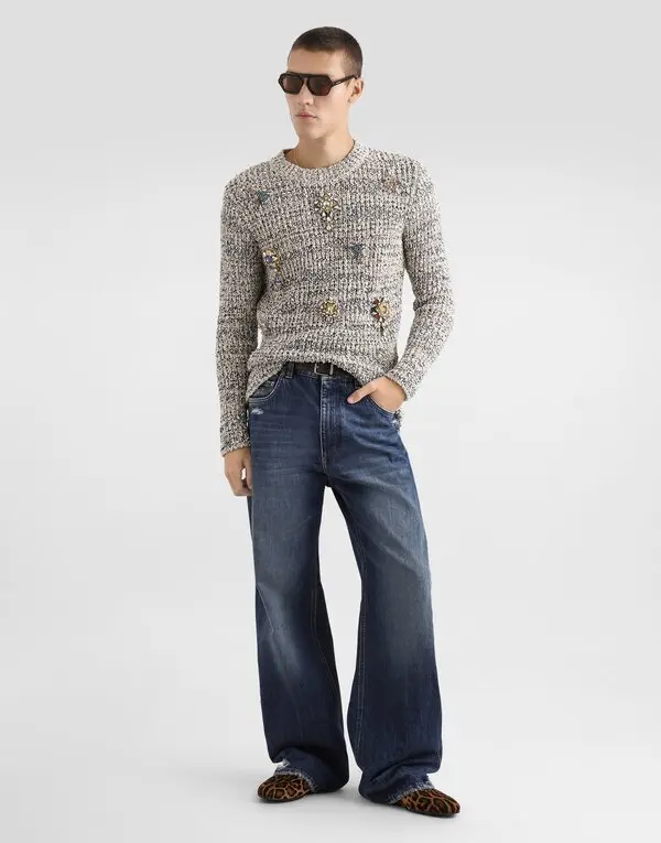 Dolce & Gabbana English Rib Knit Pullover
