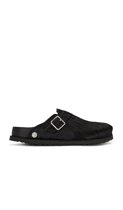 BIRKENSTOCK Boston Pony Hair Exq 1774 Mule - Black