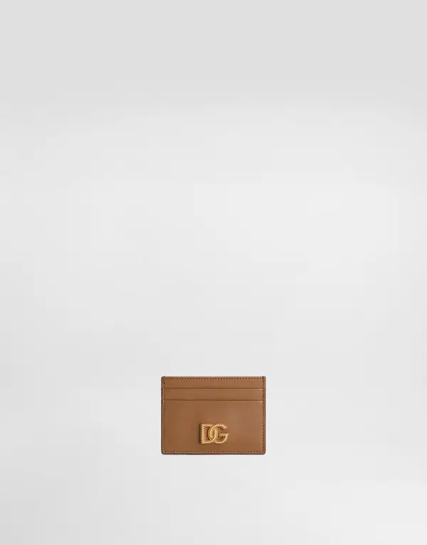 Dolce & Gabbana Woven Dg Logo Card Holder - Brown