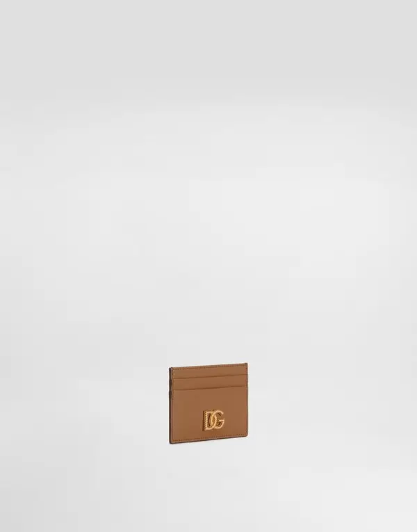 Dolce & Gabbana Woven Dg Logo Card Holder - Brown