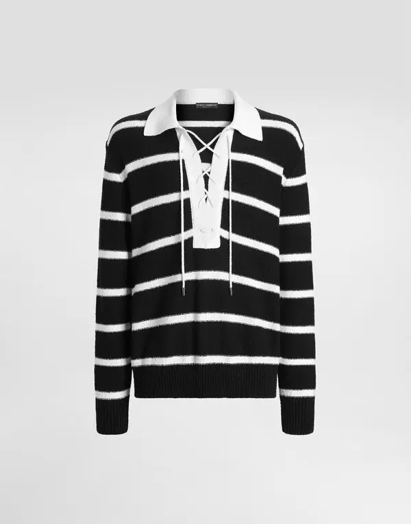 Dolce & Gabbana Striped Serafino Pullover