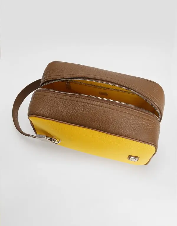 Dolce & Gabbana Lock Canvas And Calfskin Handbag - Multicolor