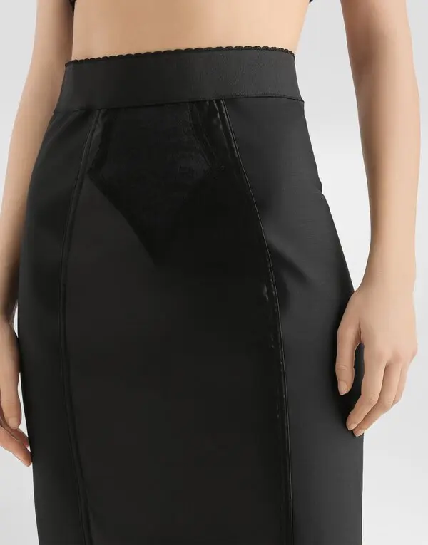Dolce & Gabbana Lace And Satin Skirt
