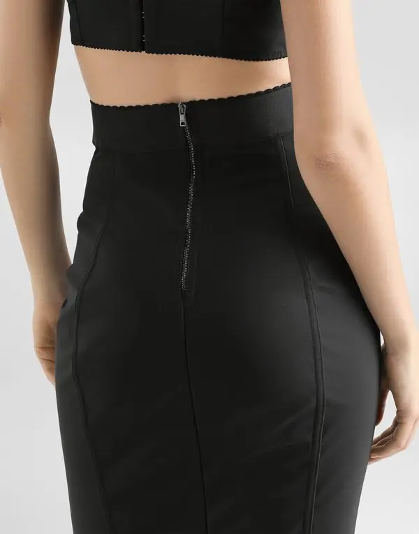 Dolce & Gabbana Lace And Satin Skirt