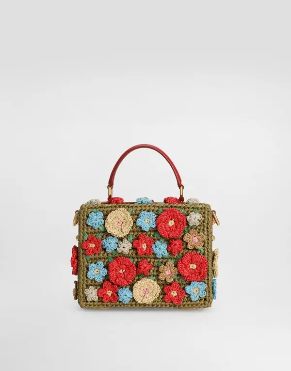 Dolce & Gabbana Dolce Box Raffia Crochet Handbag - Multicolor