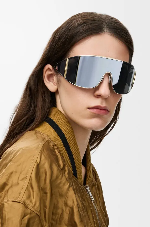 Loewe Speed Shield Sunglasses - Silver/gold