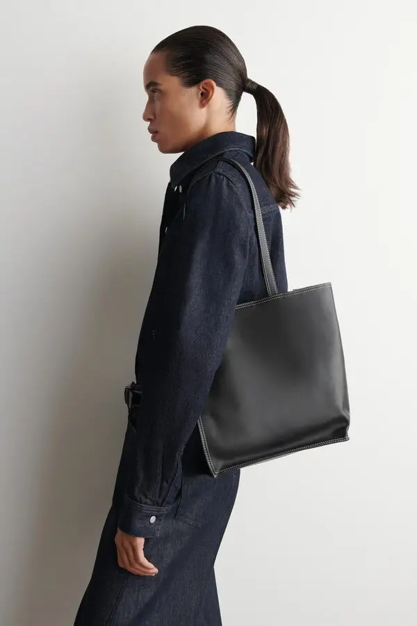 Cos Leather Townhouse Shopper Bag