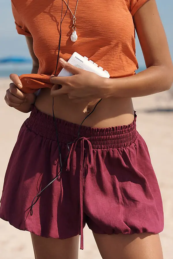 CELANDINE Bubble Bloomer Shorts - Purple