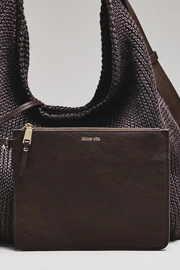 Dolce Vita Miriel Raffia Tote Bag