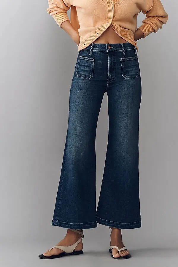 MOTHER The Hustler Petite Roller Sneak Jeans