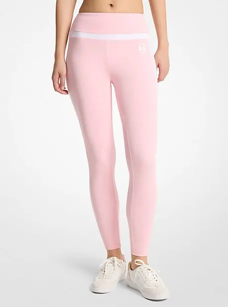 Michael Kors Stretch Knit High-waisted Leggings - Pink