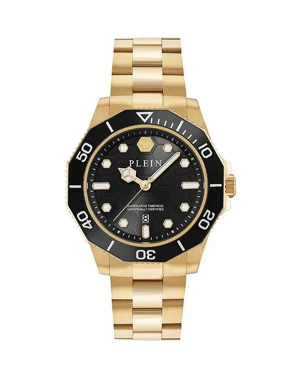 Philipp Plein Aquastorm Watch, 44mm - Gold