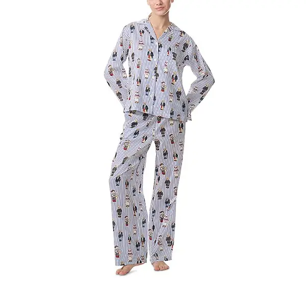 Polo Ralph Lauren Madison Printed Pajama Set - Snowfall Blue