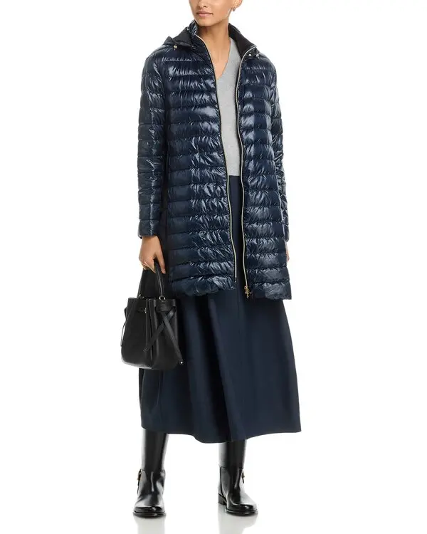 Herno Mixed Media Down Puffer Coat