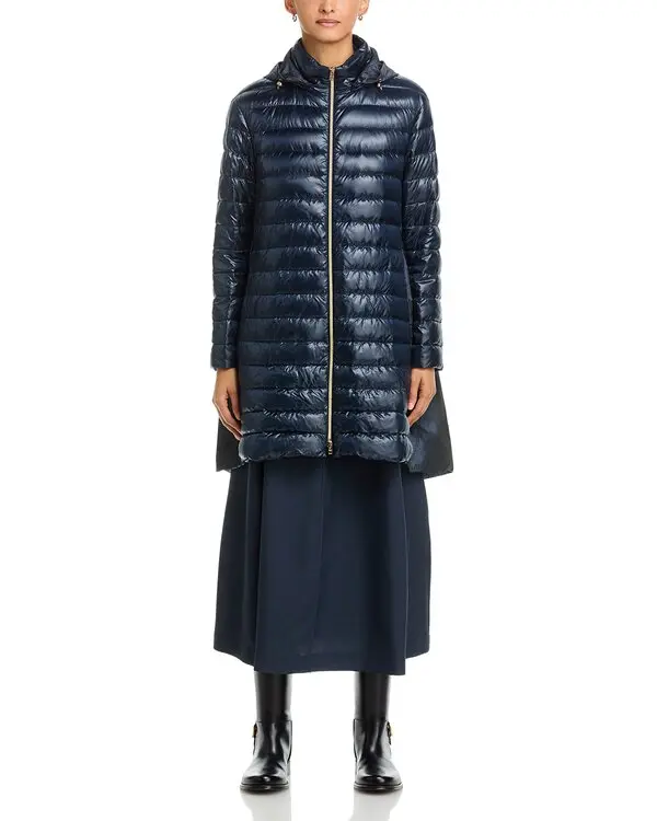 Herno Mixed Media Down Puffer Coat