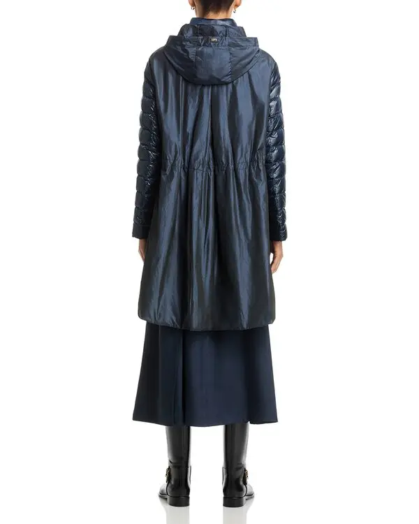 Herno Mixed Media Down Puffer Coat