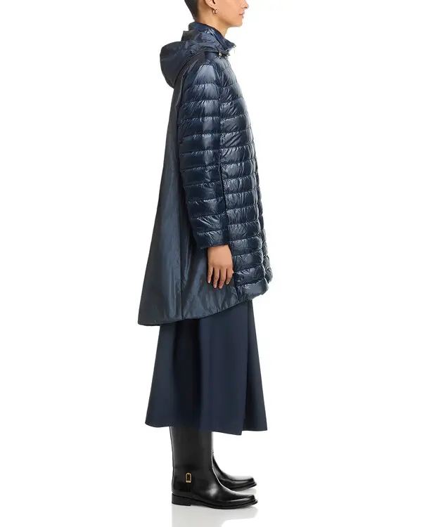 Herno Mixed Media Down Puffer Coat