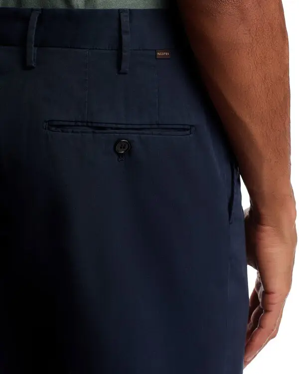 SLOWEAR Incotex Royal Batavia Regular Fit Stretch Cotton Pants - Navy