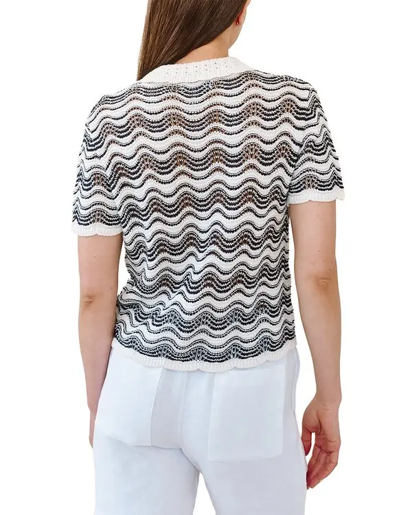 Bella Dahl Short Sleeve Collared Sweater