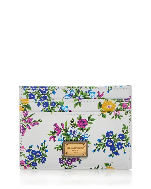 Dolce & Gabbana Leather Card Case - Flowers
