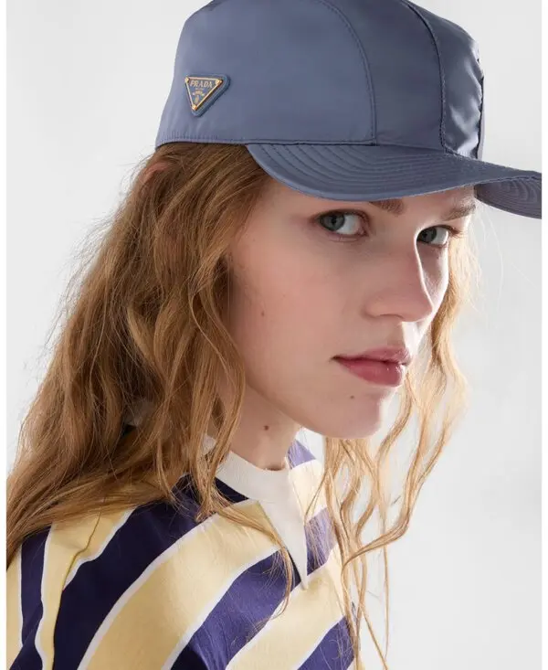 Prada Re-nylon Baseball Cap - Blue