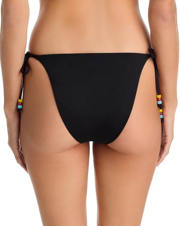 Staud Sisley Side Tie Bikini Bottom - Black