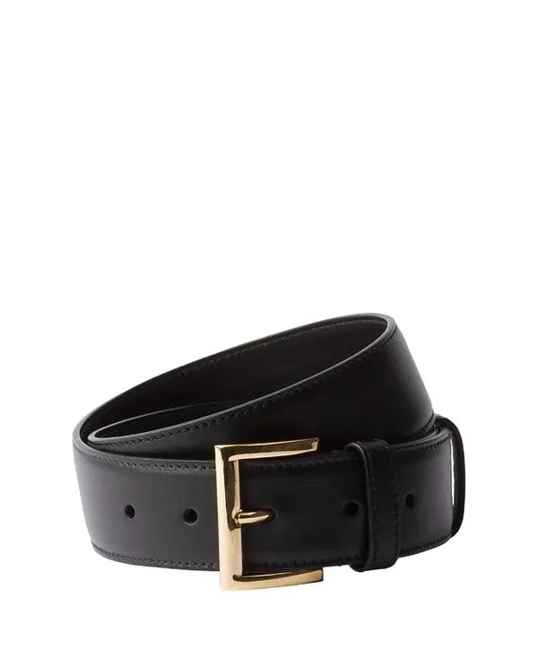 Prada Leather Belt - Black