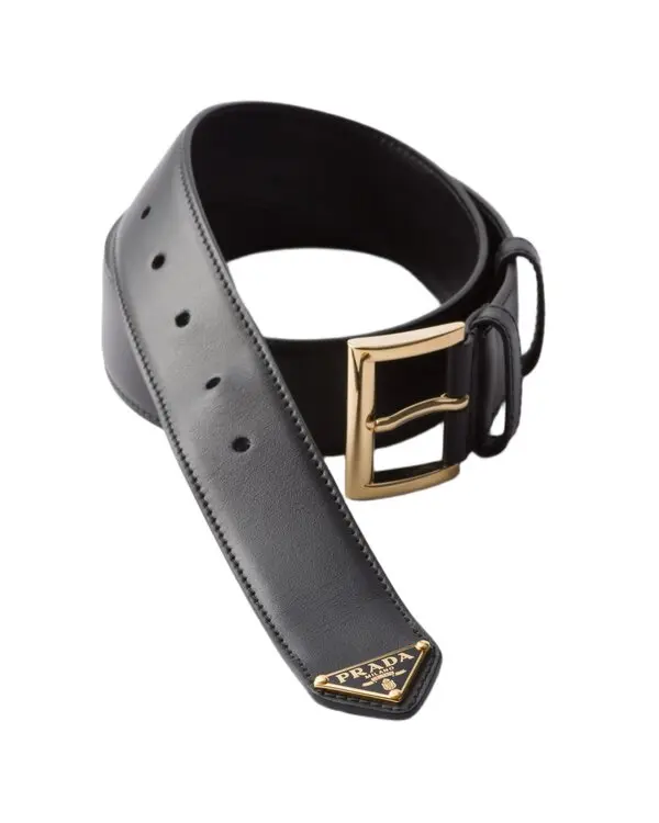 Prada Leather Belt - Black