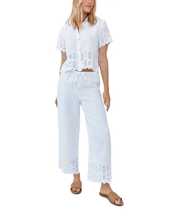 Bella Dahl Embroidered Crop Pants