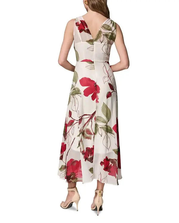 Donna Karan New York Floral Print Dress - Azalea Multi
