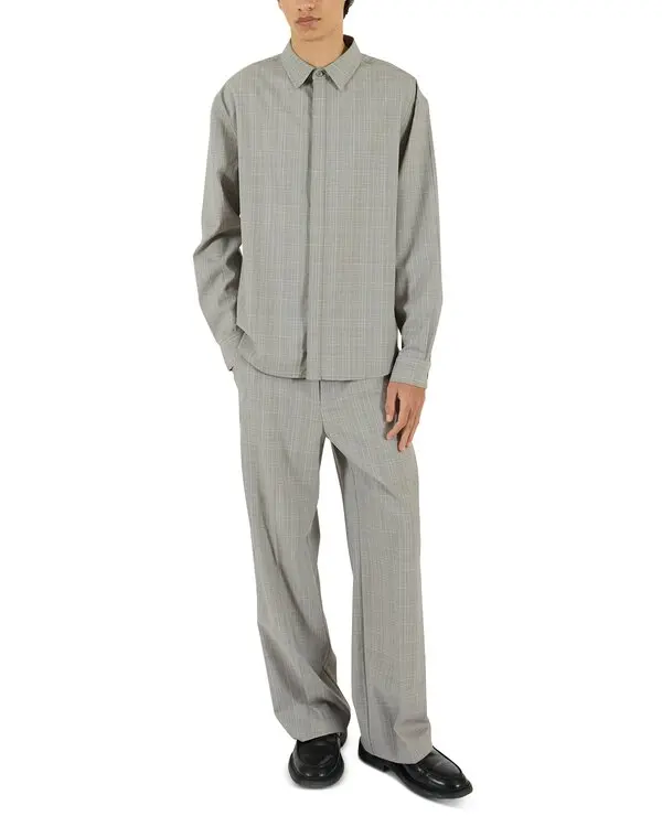 KROST Jordan Wool Plaid Shirt - Gray