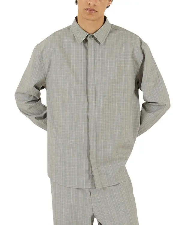 KROST Jordan Wool Plaid Shirt - Gray