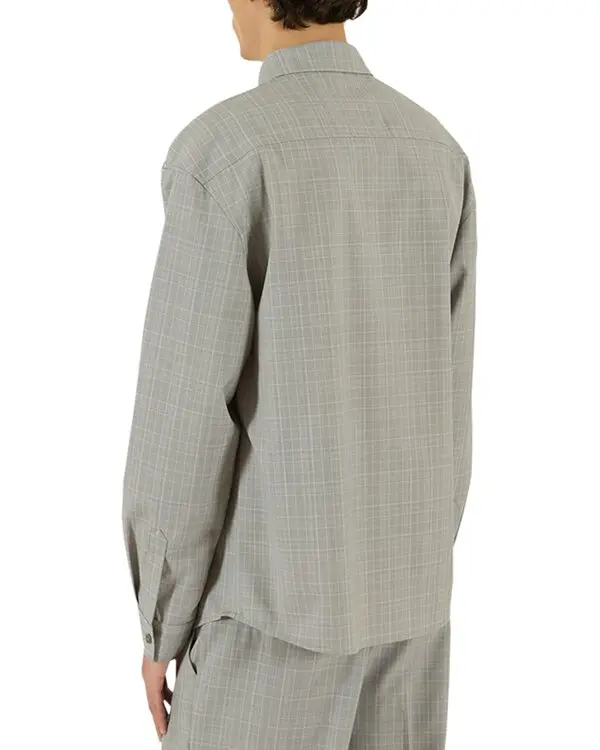 KROST Jordan Wool Plaid Shirt - Gray
