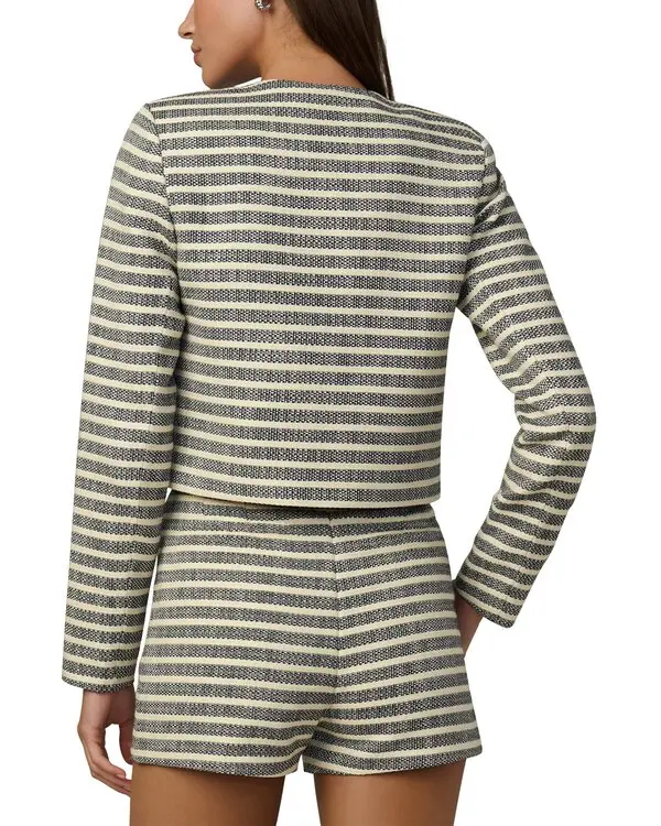 Joe's Jeans Talia Cropped Jacket With Stripes