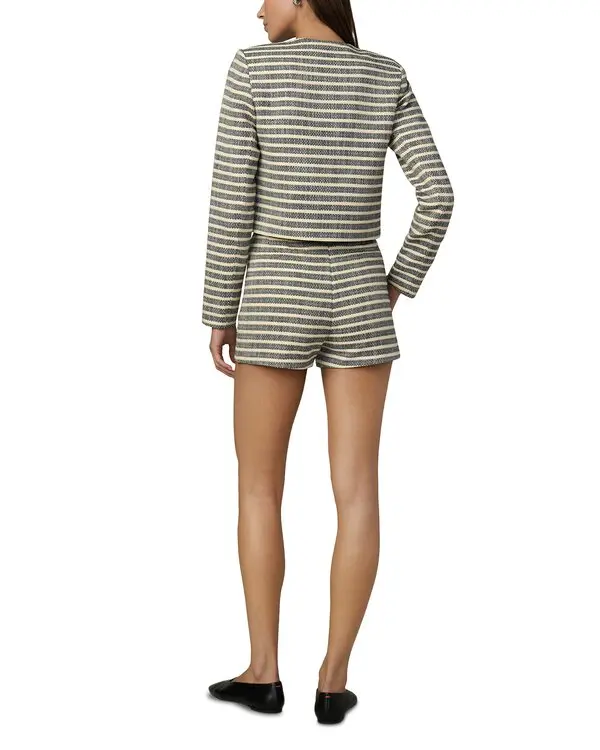 Joe's Jeans Talia Cropped Jacket With Stripes